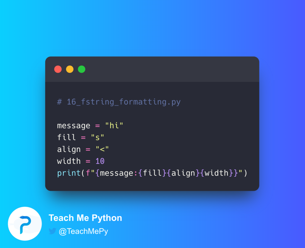- Teach Me Python