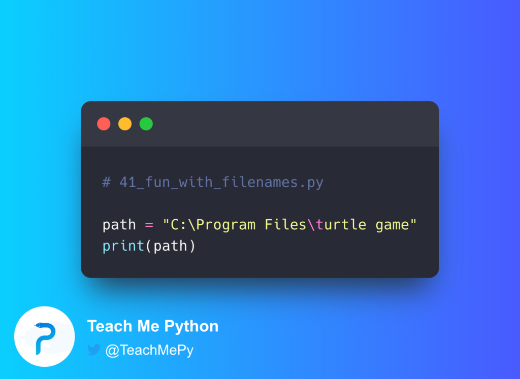 - Teach Me Python
