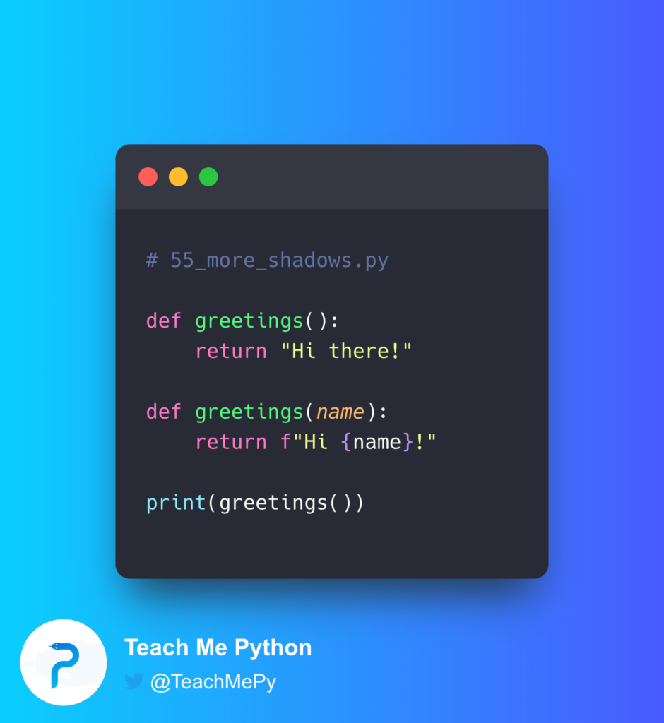 - Teach Me Python
