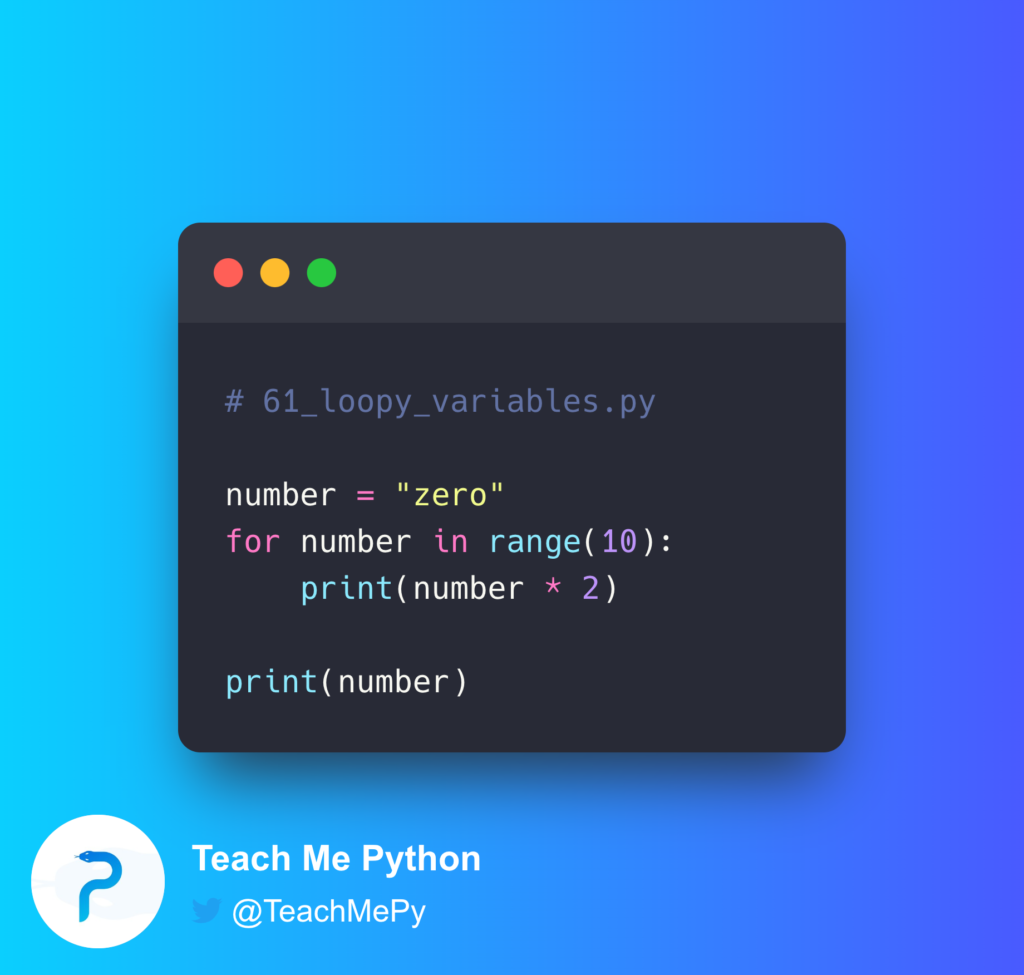 - Teach Me Python